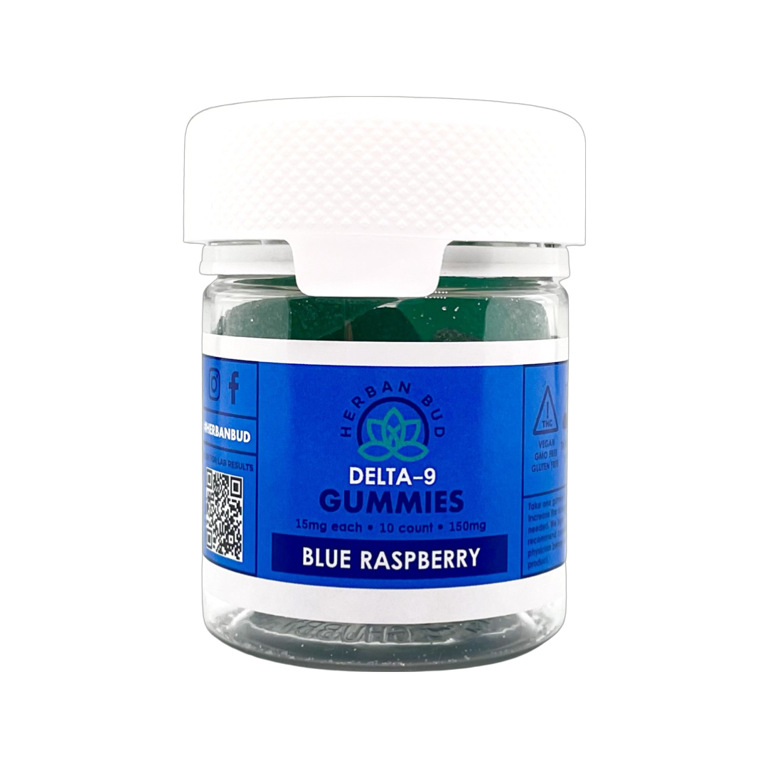 Herban Bud 15 Mg DELTA 9 THC GUMMIES CBD Delivery Austin Texas